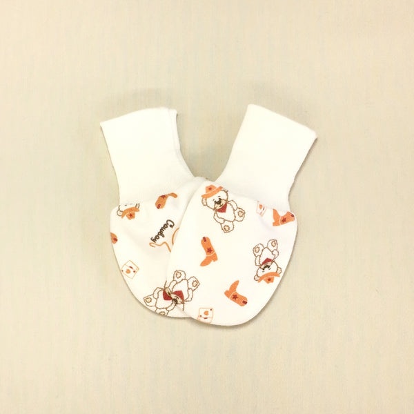 Baby Scratch Mittens Cowboy – Itty Bitty Baby Boutique