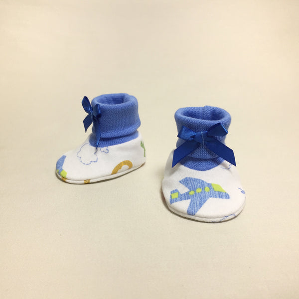 NICU Booties Landing Zone Deep Blue – Itty Bitty Baby Boutique